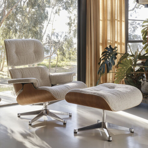 Eames Lounge Chair Ottoman Tyg - Miljögården